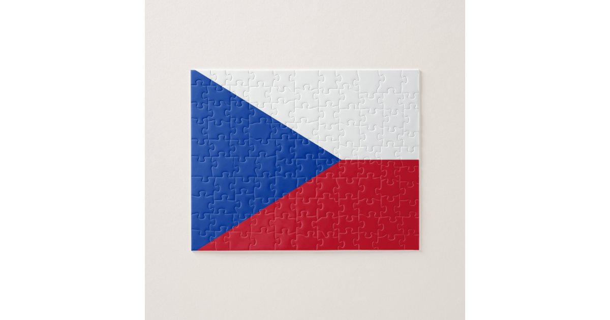 Czech Republic flag Jigsaw Puzzle | Zazzle