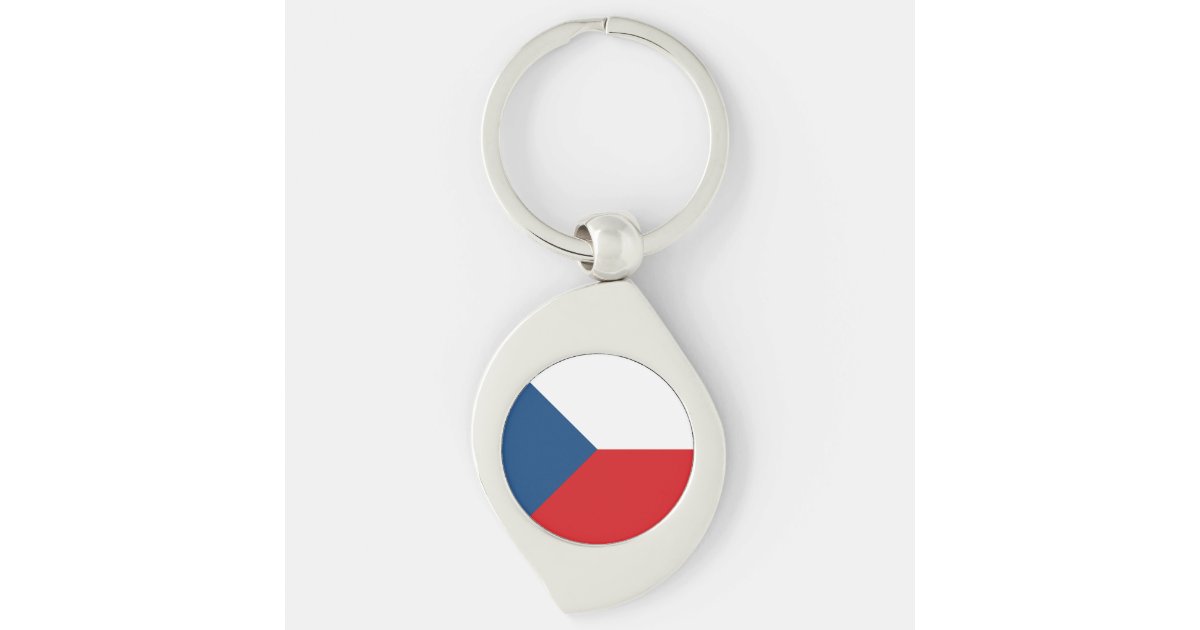 Czech Republic Flag Keychain | Zazzle