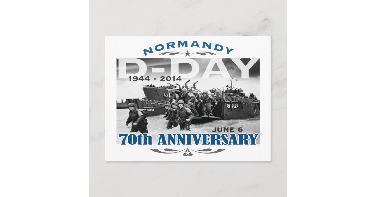 D-Day 70th Anniversary Battle of Normandy Postcard | Zazzle