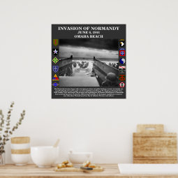 D-Day Invasion Of Normandy Poster | Zazzle