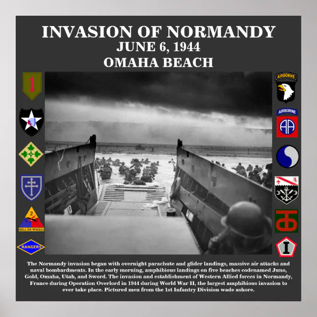 D-Day Invasion Of Normandy Poster | Zazzle