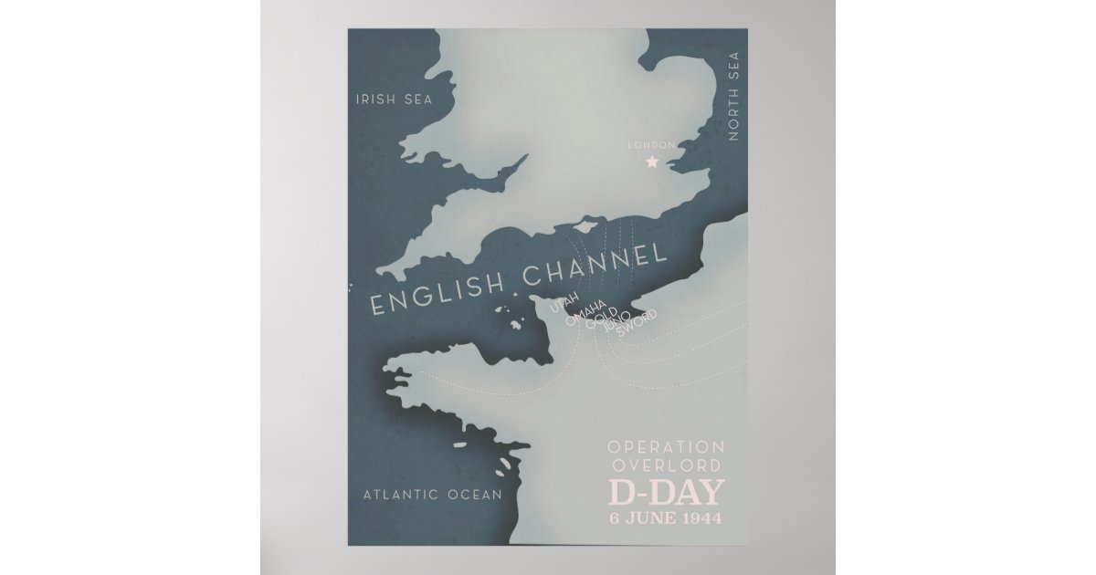 D-Day Operation overlord Military poster. Poster | Zazzle