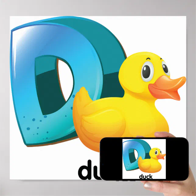 D For Duck Poster | Zazzle