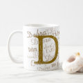 D Initial Custom Coffee Mug | Zazzle