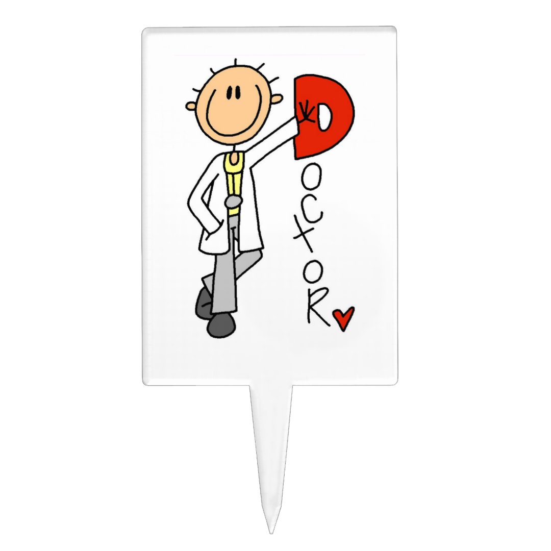 D is for Doctor Cake Topper | Zazzle