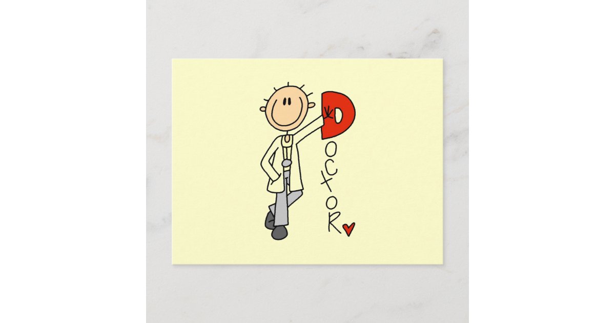 D is for Doctor Postcard | Zazzle