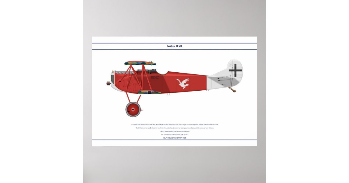 D.VII Jasta 18 Poster | Zazzle