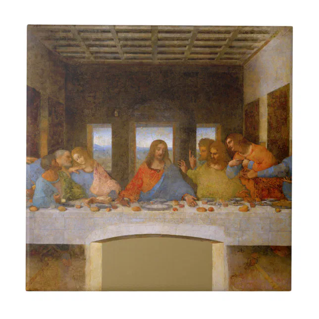 Da Vinci Last Supper Fine Art Classic Ceramic Tile | Zazzle
