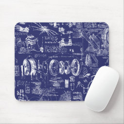 Da Vinci's Blueprints // Mouse Pad | Zazzle