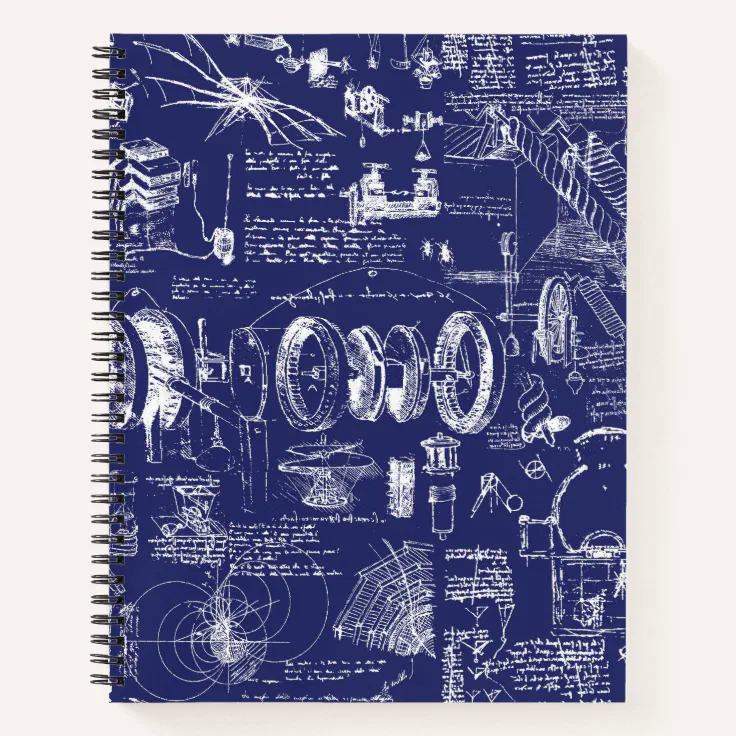 Da Vinci's Blueprints // Notebook | Zazzle