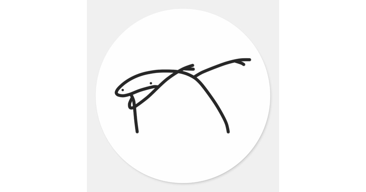 Dab Flork Classic Round Sticker | Zazzle