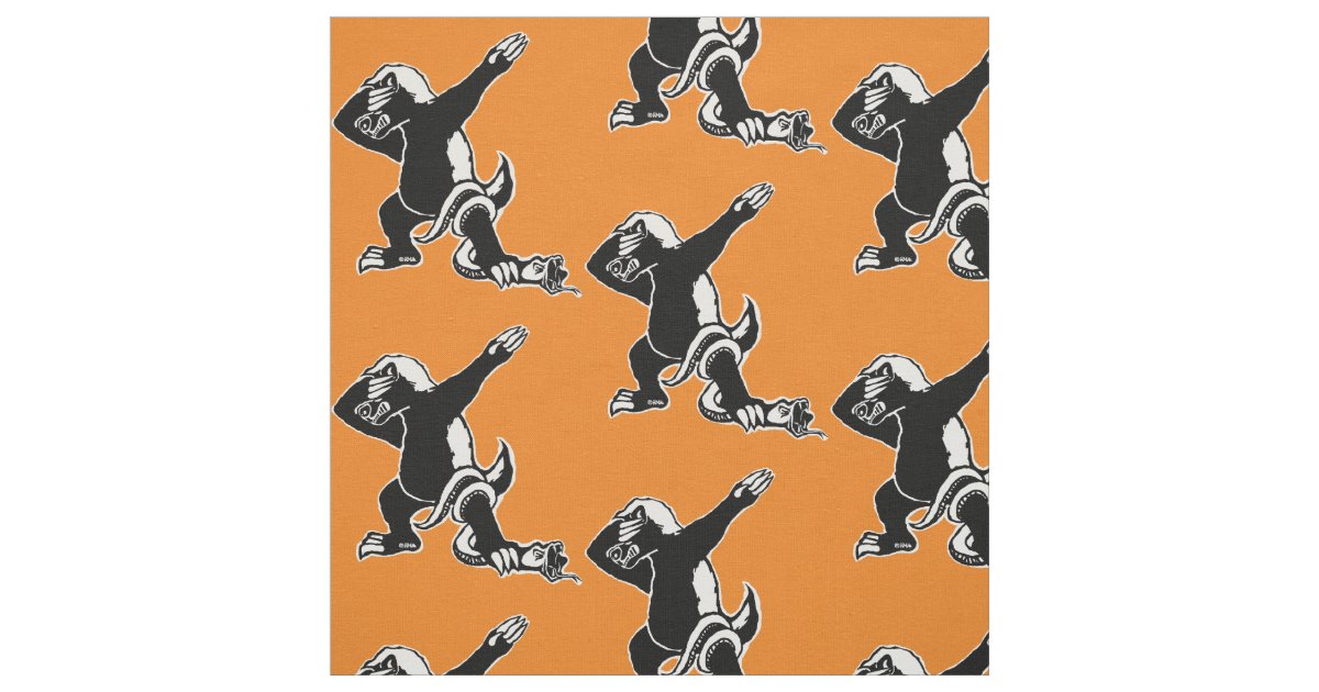 Dabbing Honey badger Fabric | Zazzle