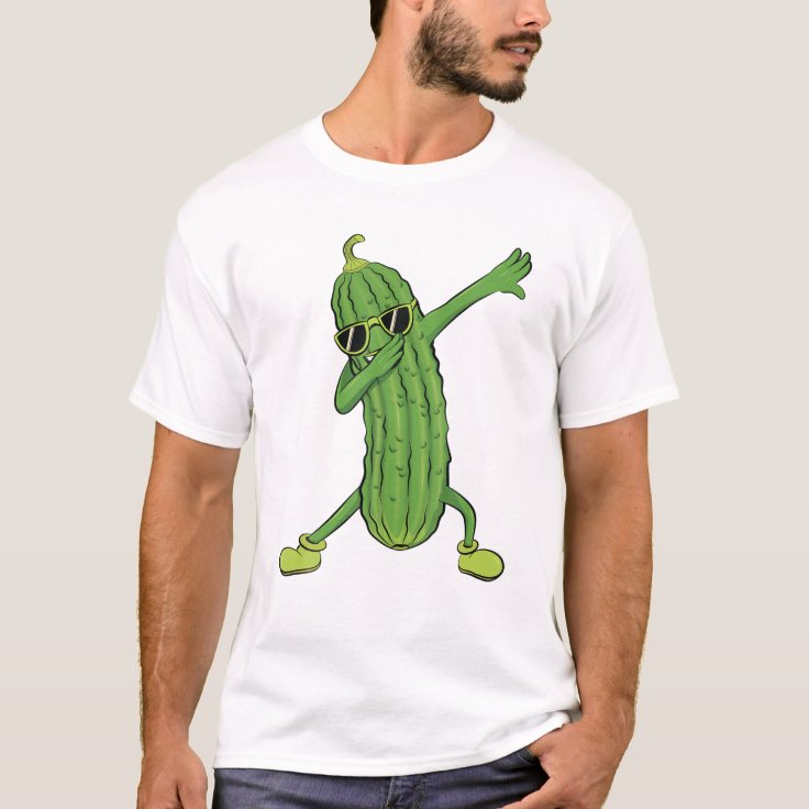 Dabbing Pickle Dancing Cucumber lover Funny Gifts T-Shirt | Zazzle