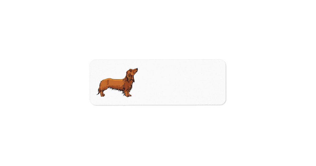 Dachshund Address Label | Zazzle
