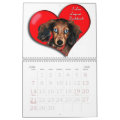 Dachshund Calender Calendar | Zazzle