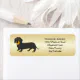Dachshund Design Personalised Label | Zazzle