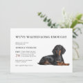 Dachshund Dog Baby Shower Invitation | Zazzle