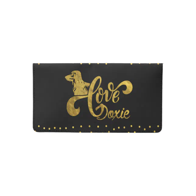 Dachshund dog - Doxie Checkbook Cover | Zazzle