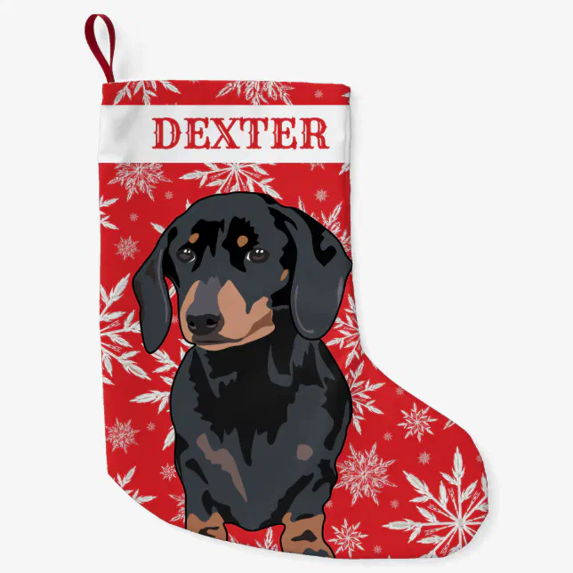 Dachshund Dog Gift Small Christmas Stocking | Zazzle