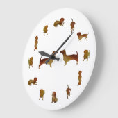 Dachshund Dogs Custom Large Clock | Zazzle