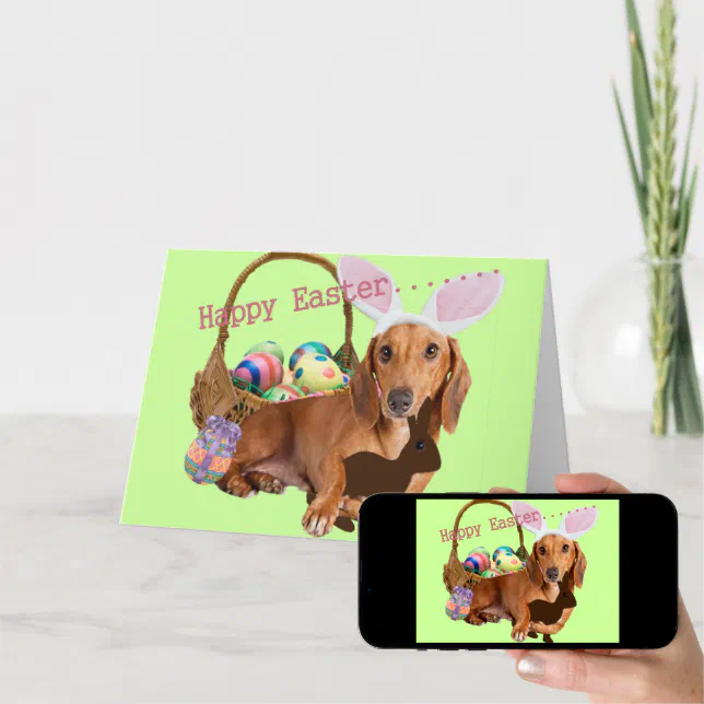 Dachshund Easter Cards | Zazzle