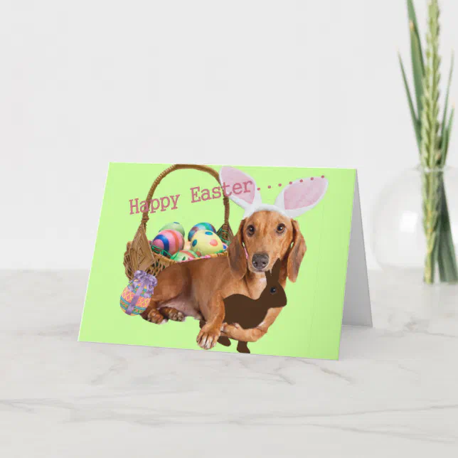 Dachshund Easter Cards | Zazzle
