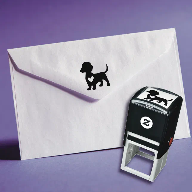 Dachshund Love Dog Self-Inking Stamp | Zazzle