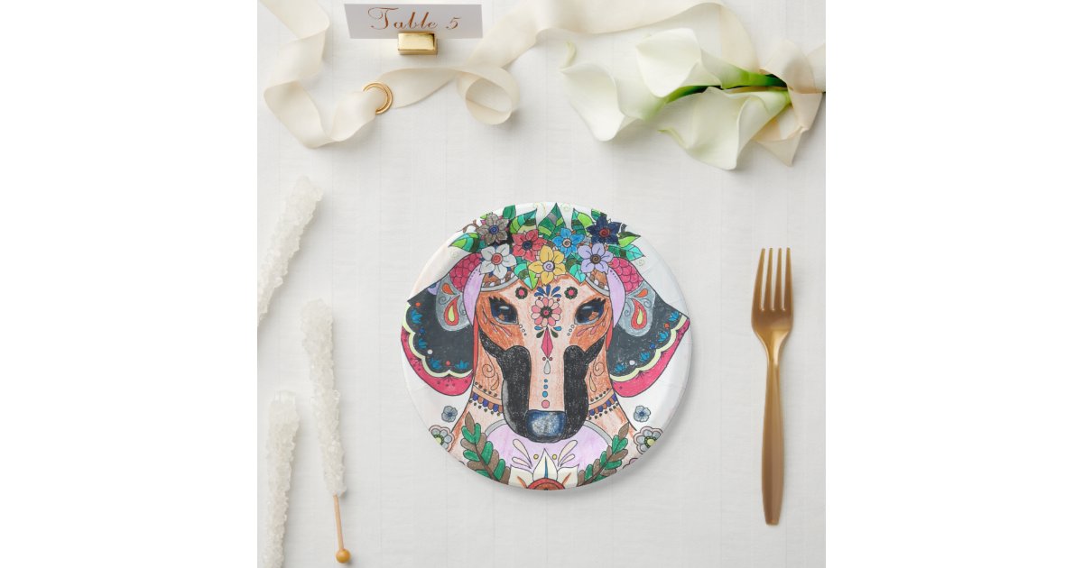 Dachshund Paper Plate | Zazzle