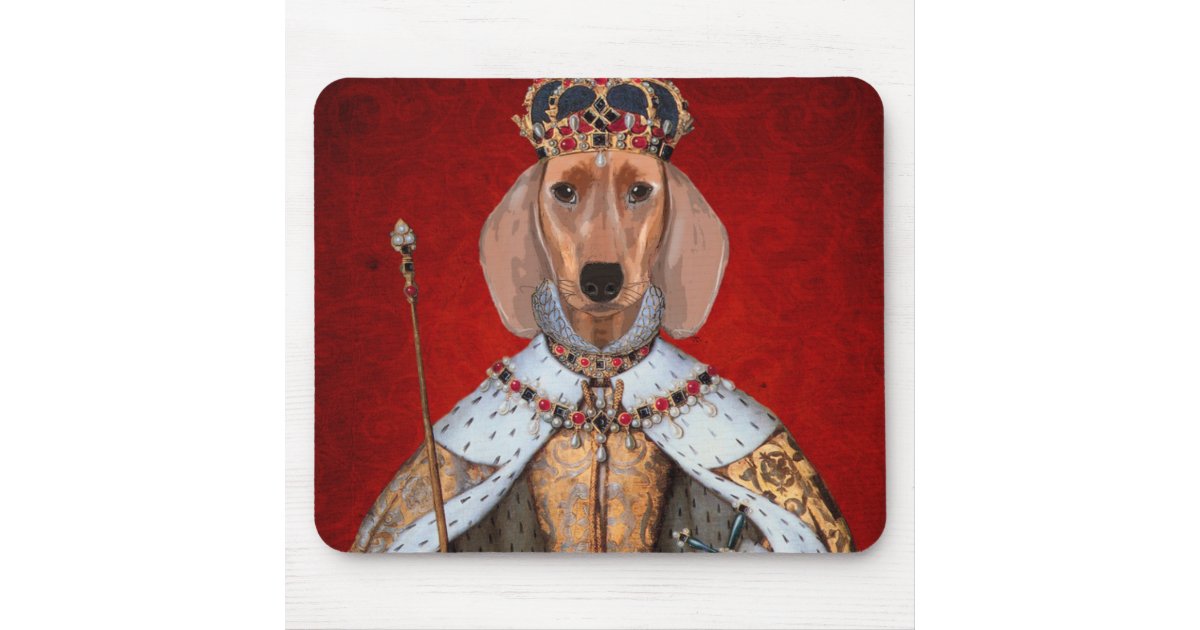 Dachshund Queen Mouse Pad | Zazzle
