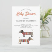 Dachshund Sausage Dog Baby Shower Invitation | Zazzle