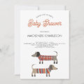 Dachshund Sausage Dog Baby Shower Invitation | Zazzle