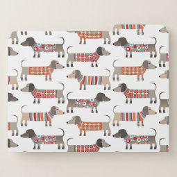 Dachshund Sausage Dog File Folder | Zazzle