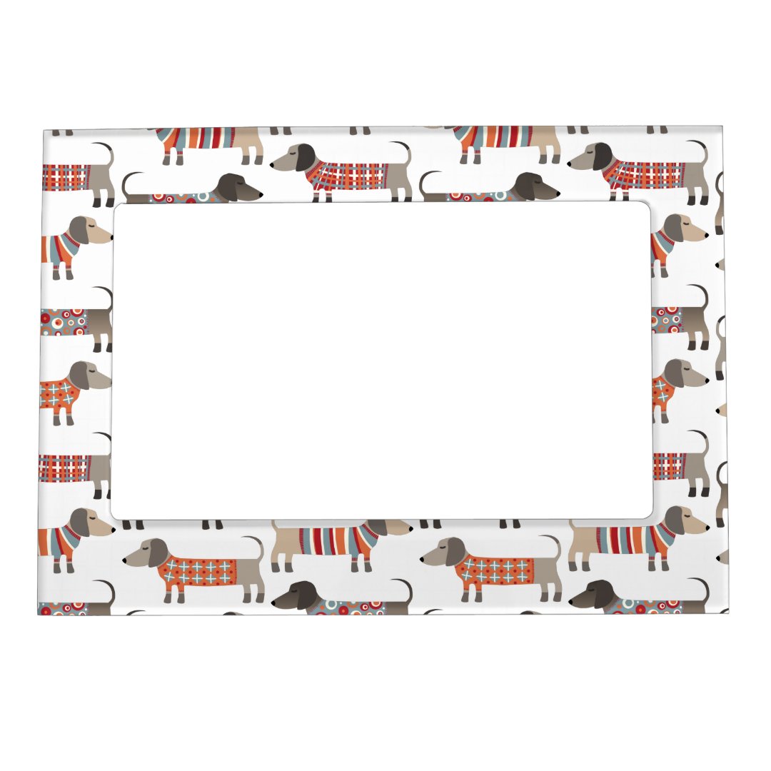 Dachshund Sausage Dog Magnetic Frame | Zazzle