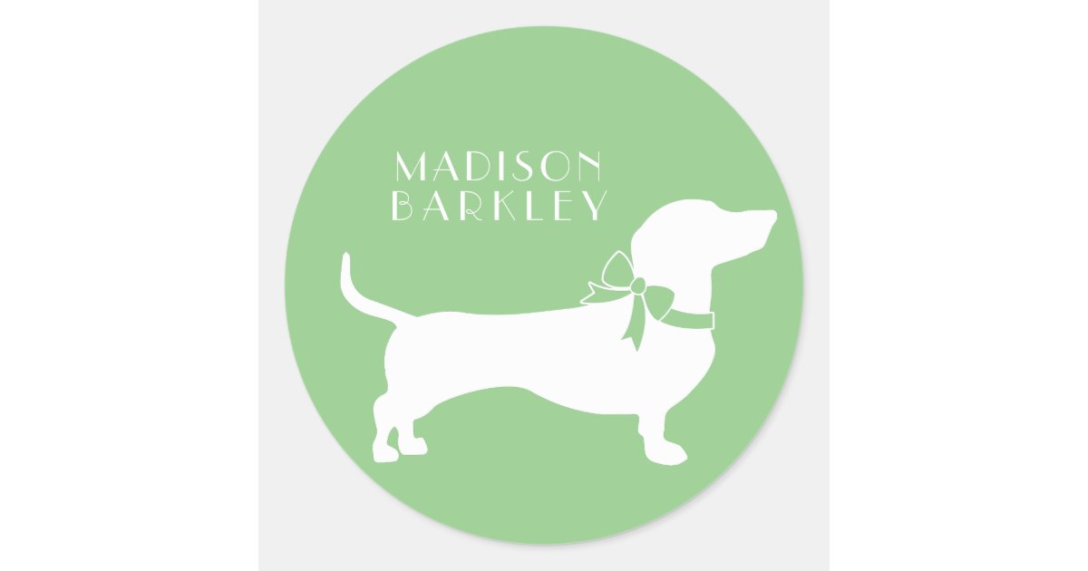 Dachshund Wiener Dog Puppy Classic Round Sticker | Zazzle