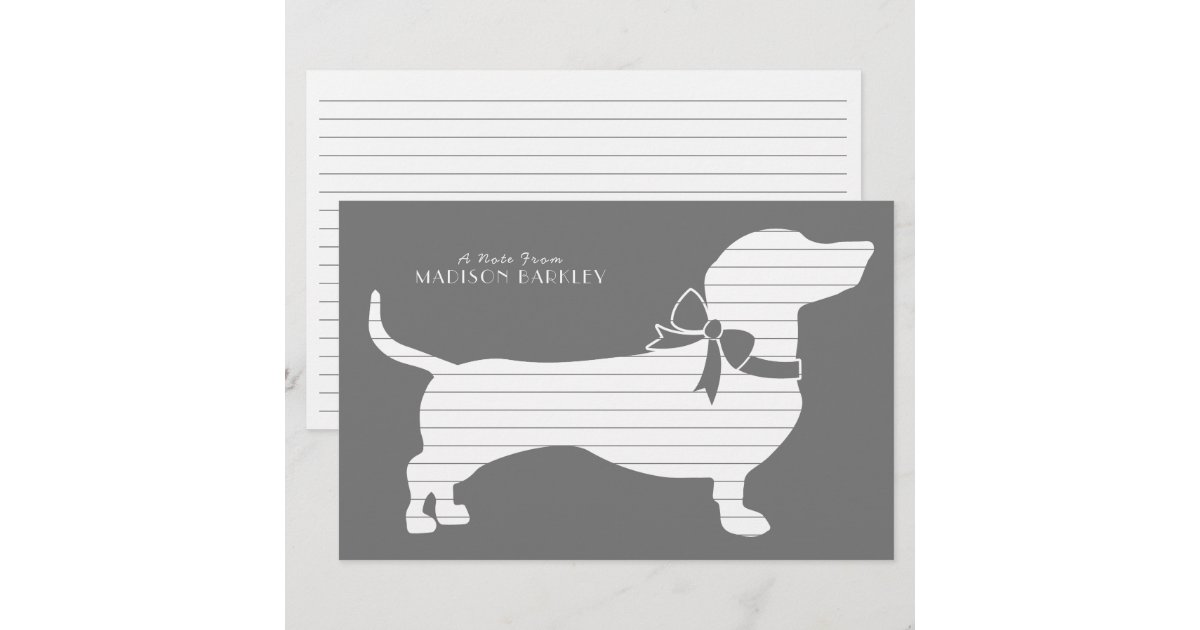 Dachshund Wiener Dog Puppy Stationery | Zazzle