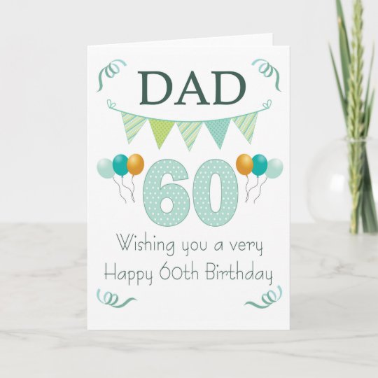 Dad 60th Birthday Card | Zazzle.com