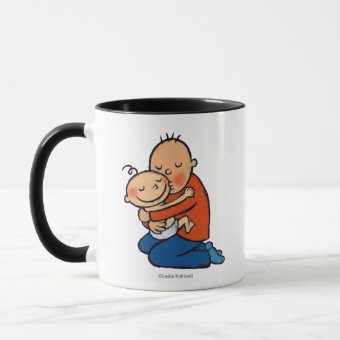 Dad and Baby Hugging Mug | Zazzle