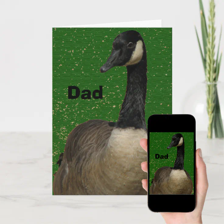 Dad Canadian Goose Father's Day Card | Zazzle