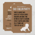 Dad-chelor, Dadchelor, Party Invitation, Manly Man Invitation | Zazzle