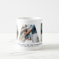 DAD Cutout Photo Collage Happy Father's Day Mug | Zazzle