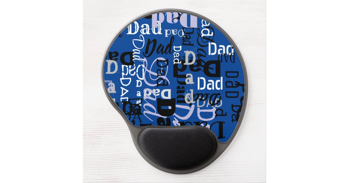 DAD FATHERS DAY Business Computer Blue Mouse Pad | Zazzle