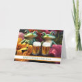 Dad Fathers Day with Cute Beer Drinking Frogs Toad Card | Zazzle