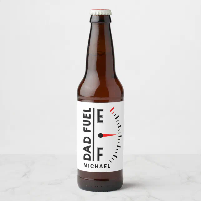 Dad Fuel Funny Father's Day Birthday Personalized Beer Bottle Label ...