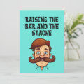 Dad Funny Meme Raising the Bar and the Stache Invitation | Zazzle