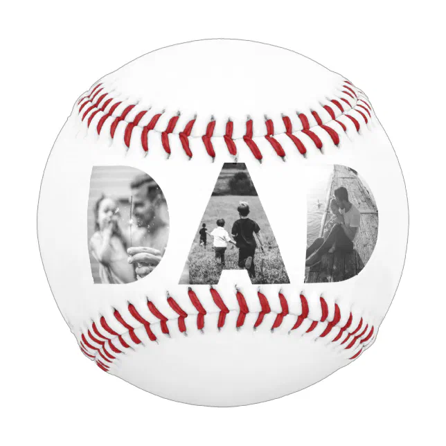 DAD Happy Fathers Day Photo Baseball | Zazzle