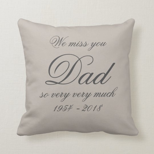 Dad In loving memory personalized memorial pillow | Zazzle.com Dad In loving memory personalized memorial pillow | Zazzle.com