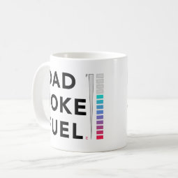 Dad Joke Fuel Meter Funny Fathers Day Coffee Mug | Zazzle