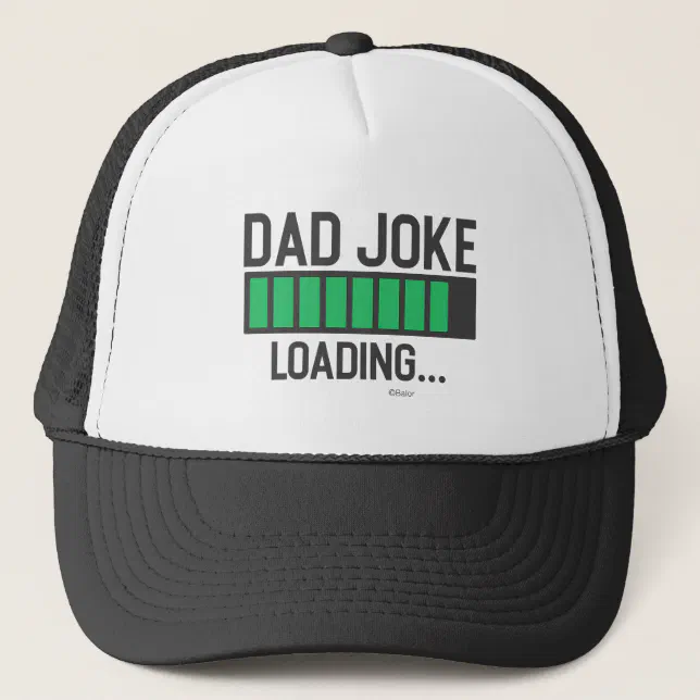 Dad Joke Loading... Trucker Hat | Zazzle