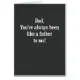Dad like a father to me card | Zazzle