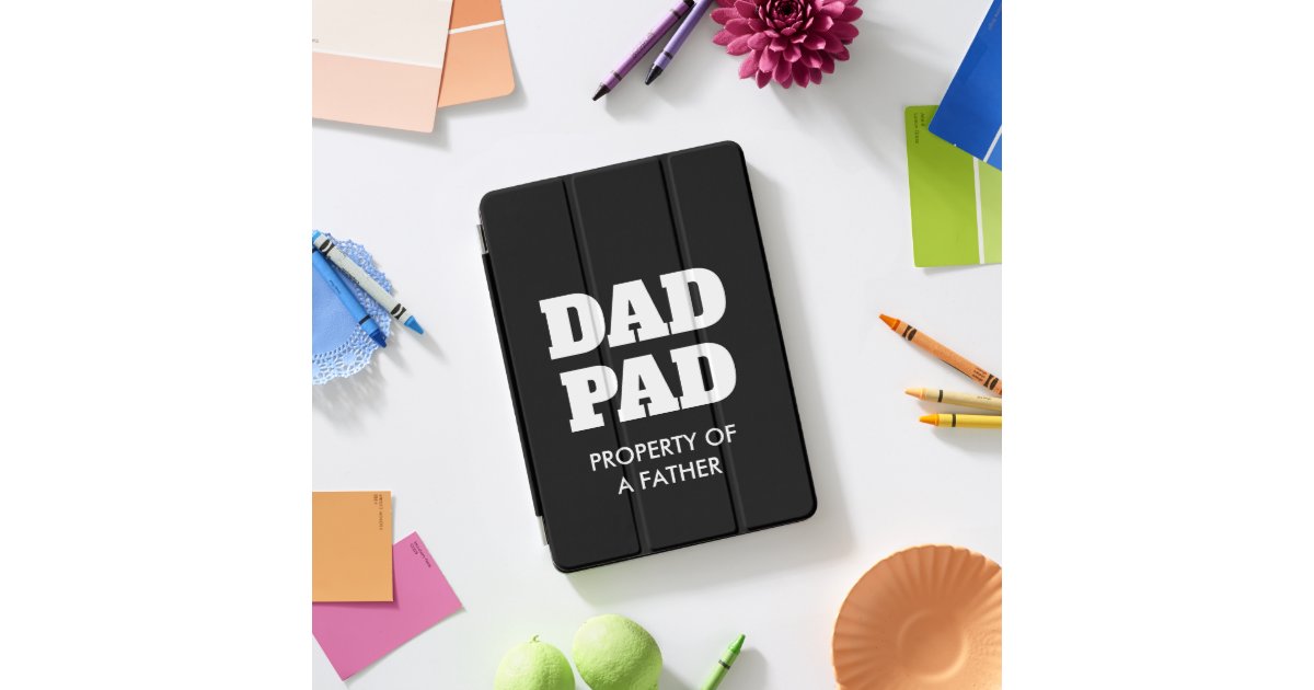 DAD PAD custom funny Apple iPad Pro Smart Cover | Zazzle
